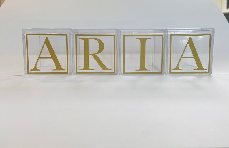 Acrylic Baby Blocks ABC Blocks Alphabet Blocks Name Blocks - Etsy