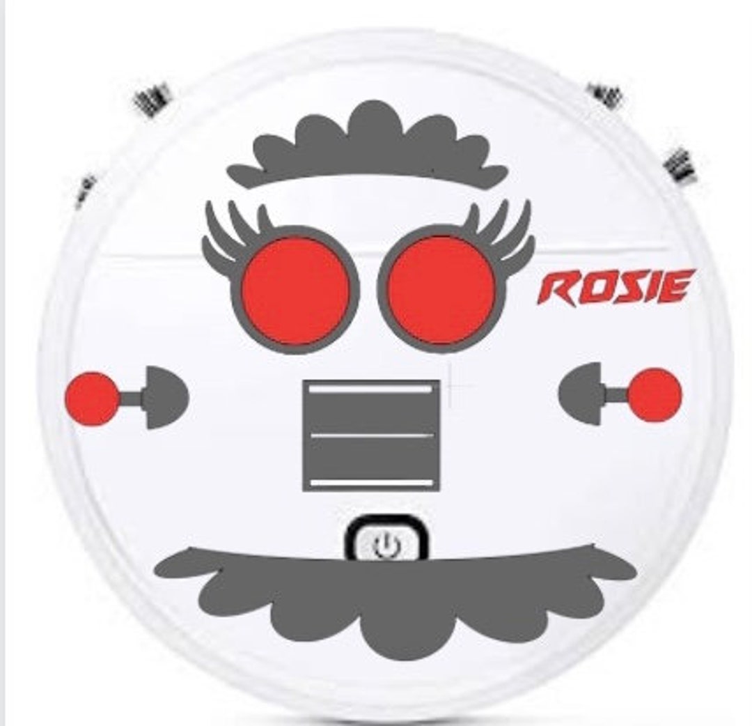 Original Deluxe Rosie the Robot Face Decals for Your Robotic Floor ...
