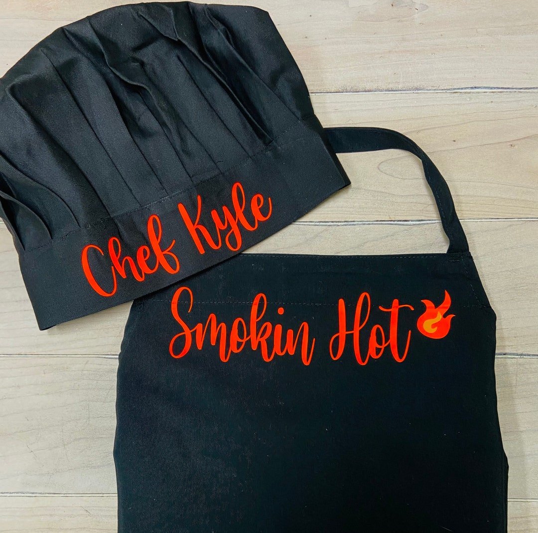 Chef Apron and Chef Hat Personalized Apron Adult Chef Hat - Etsy