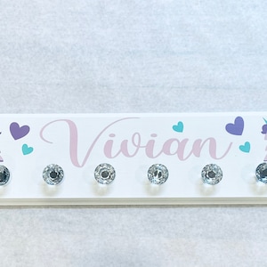 Personalized Hooks for Kids, Rainbow Name Hook, Custom Wall Hook, Kids ...