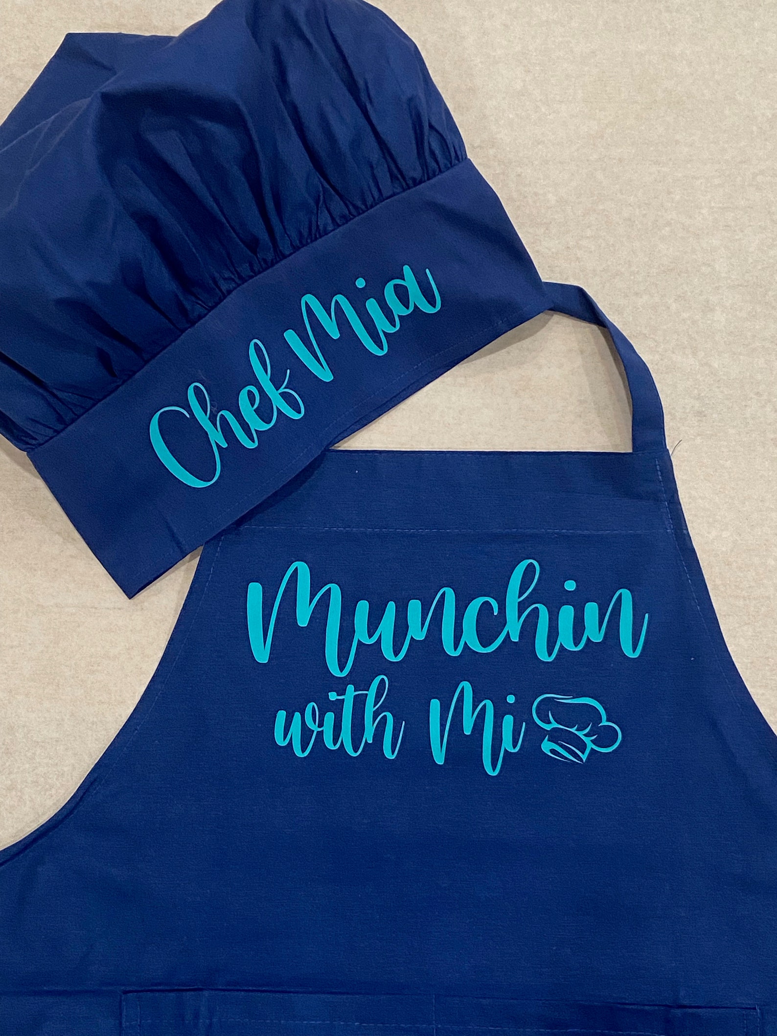 Chef Apron and Chef Hat Personalized Apron Adult Chef Hat | Etsy