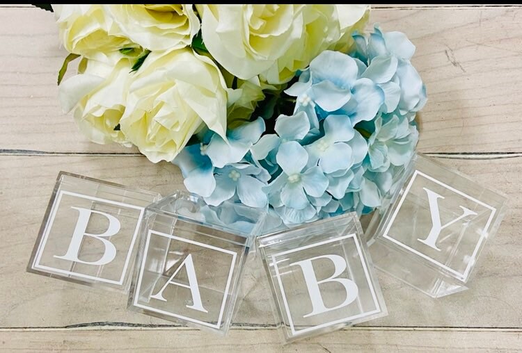 Acrylic Baby Blocks ABC Blocks Alphabet Blocks Name Blocks | Etsy