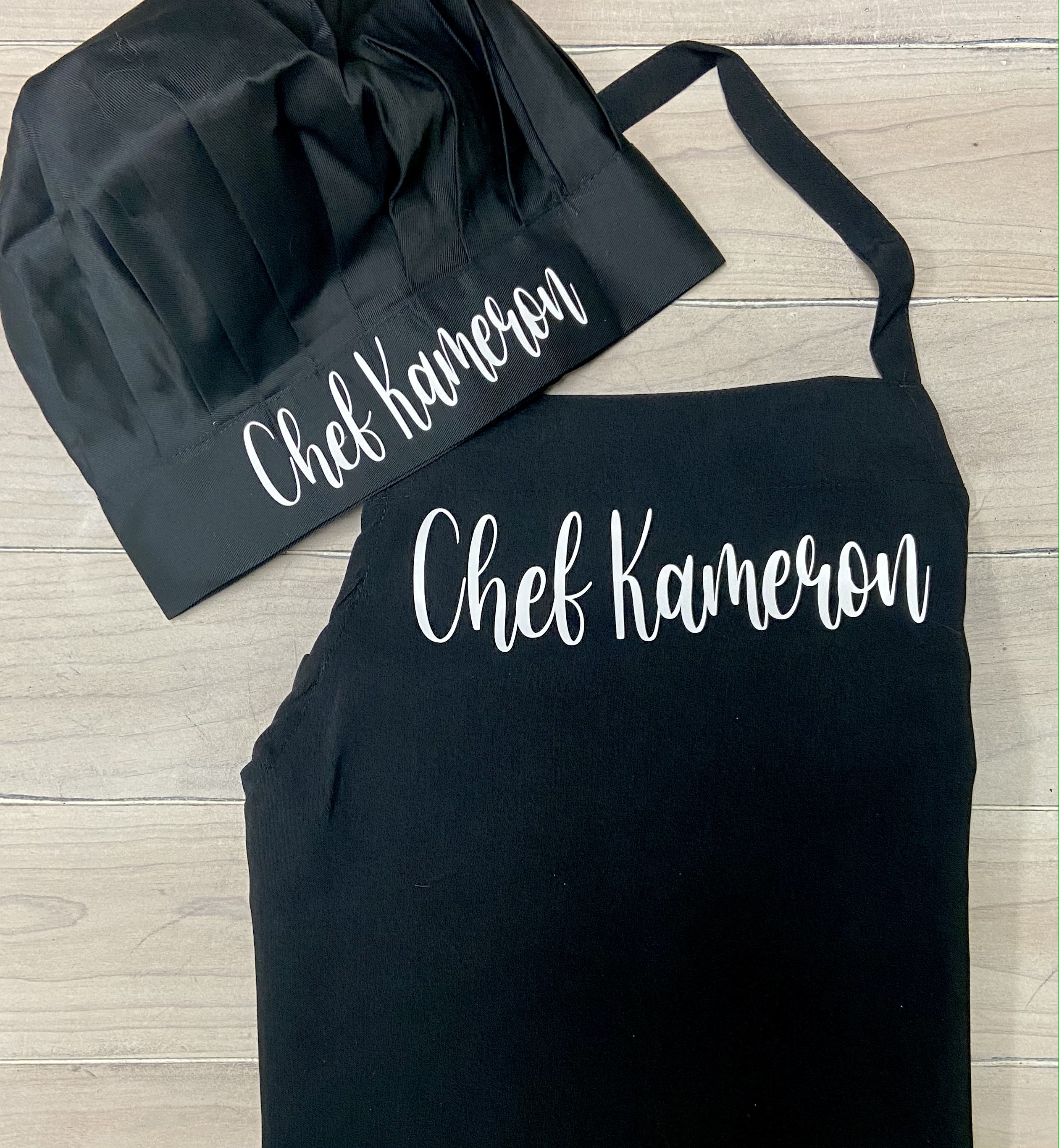 Chef Apron and Chef hat Personalized Apron Adult Chef Hat | Etsy