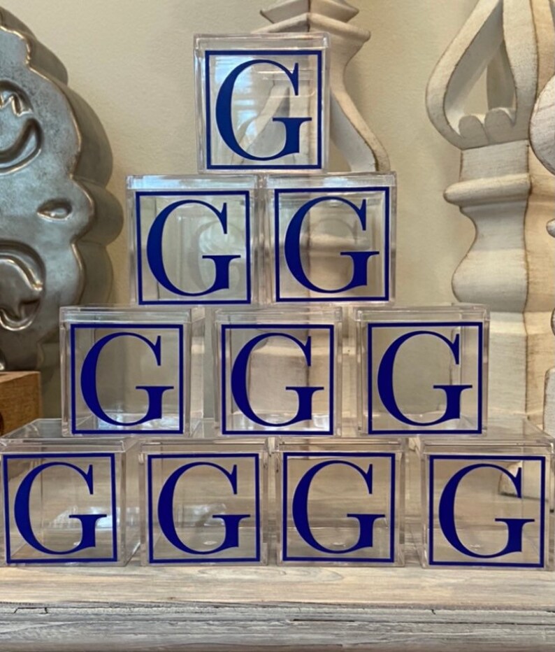 Acrylic Baby Blocks ABC Blocks Alphabet Blocks Name Blocks | Etsy