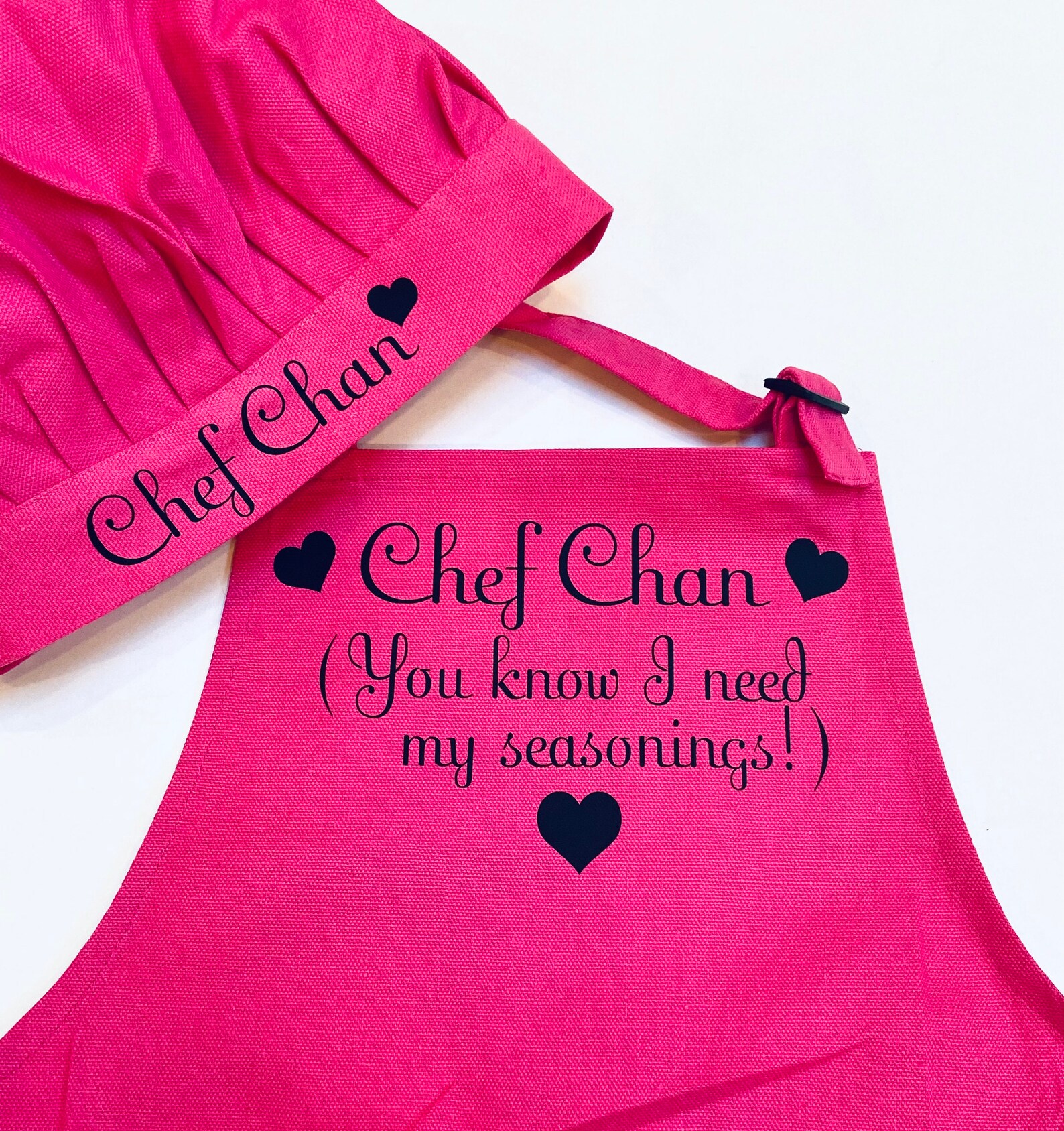 Chef Apron and Chef Hat Personalized Apron Adult Chef Hat | Etsy