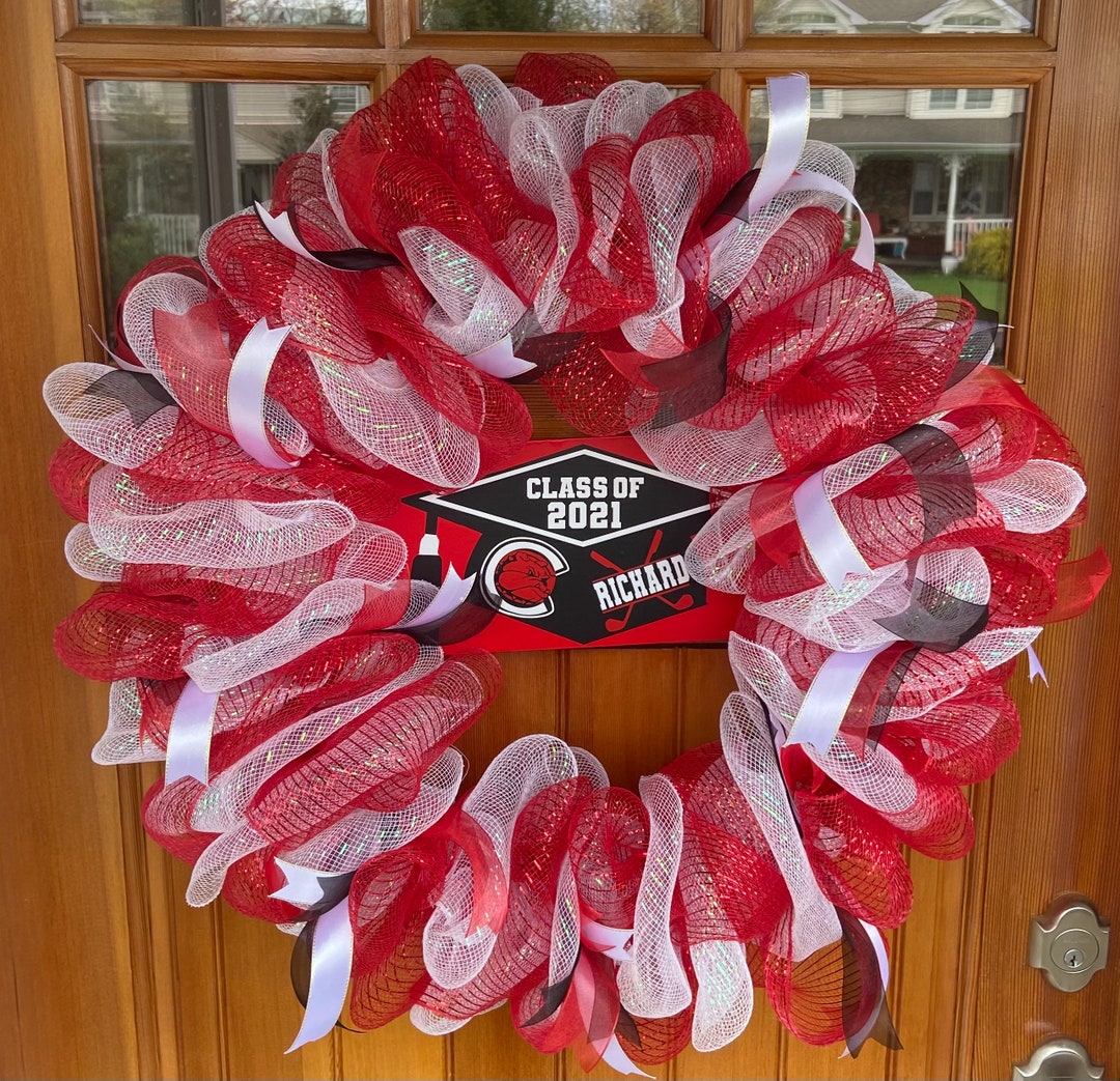 Graduation Wreath, Graduation Decoration, Congrats Grad, Graduation ...