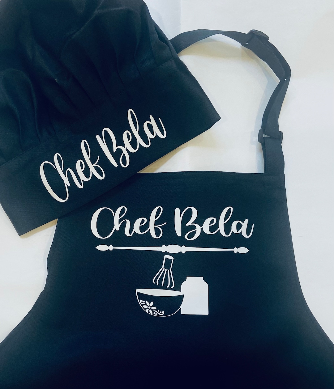 Chef Apron and Chef Hat, Personalized Apron, Adult Chef Hat, Baking ...