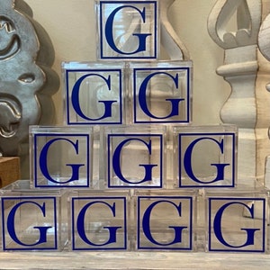 Acrylic Baby Blocks, ABC Blocks, Alphabet Blocks, Name Blocks ...