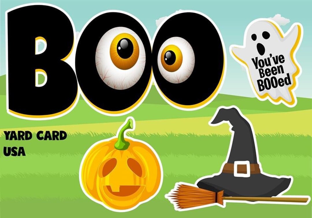 Youve Been Booed Yard Card - Etsy