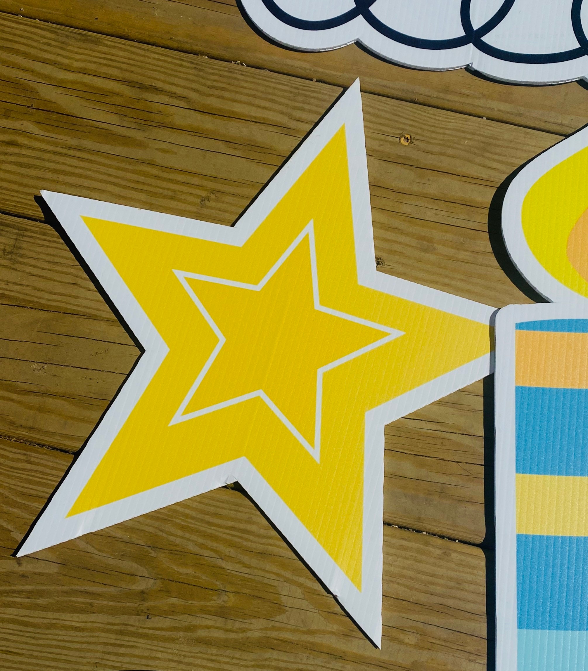 The kristen Happy Birthday Sign Yard Card Lawn Rental | Etsy