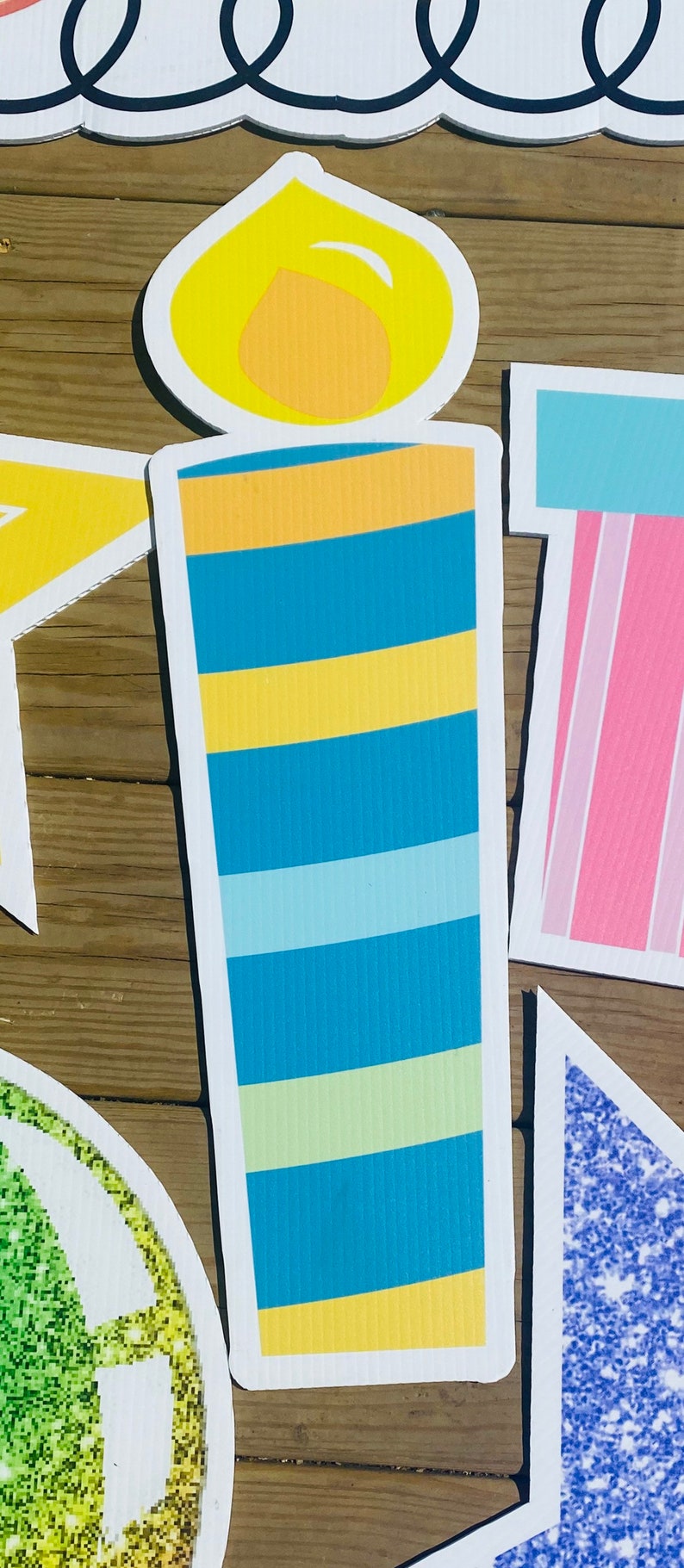 The kristen Happy Birthday Sign Yard Card Lawn Rental - Etsy