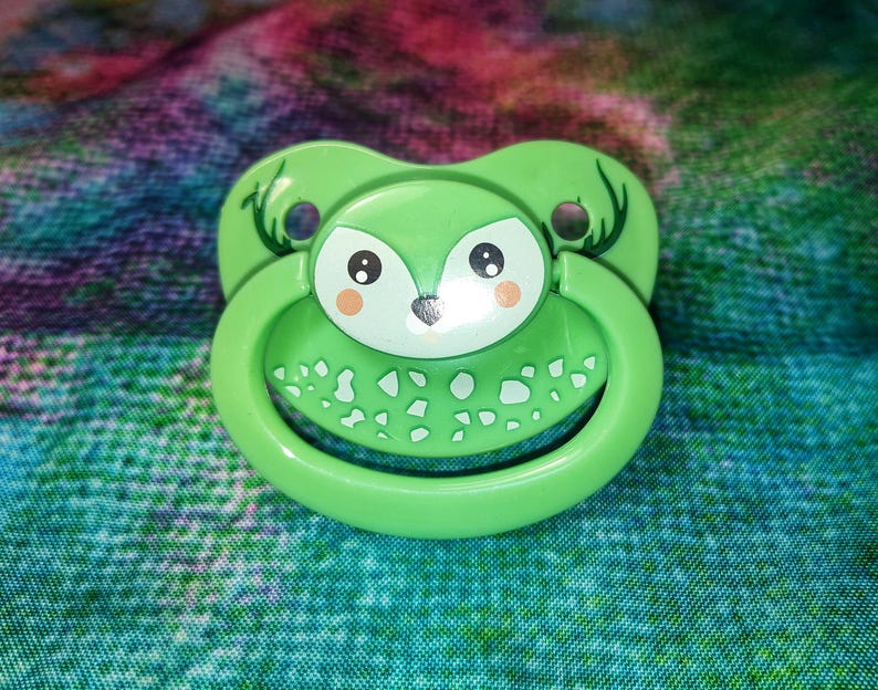 Cute Green Deer / Fawn Adult Pacifier (AB/DL, Ages 18+) - Etsy
