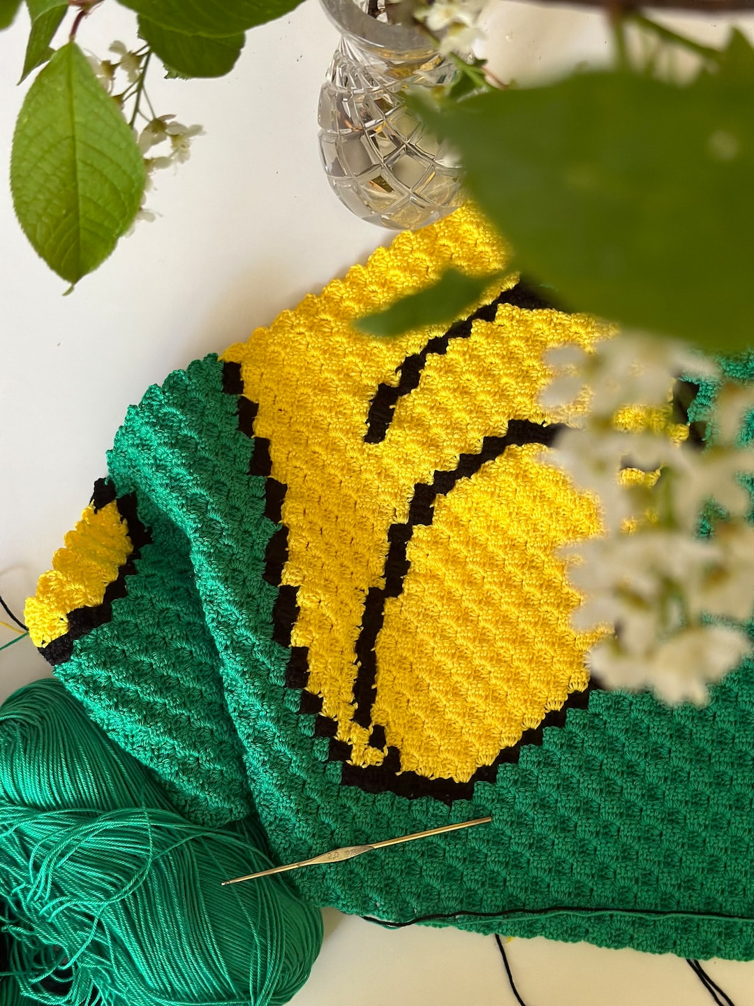 Winnie Pooh Graphgan Pattern - Corner to Corner - C2C Crochet, Crochet ...