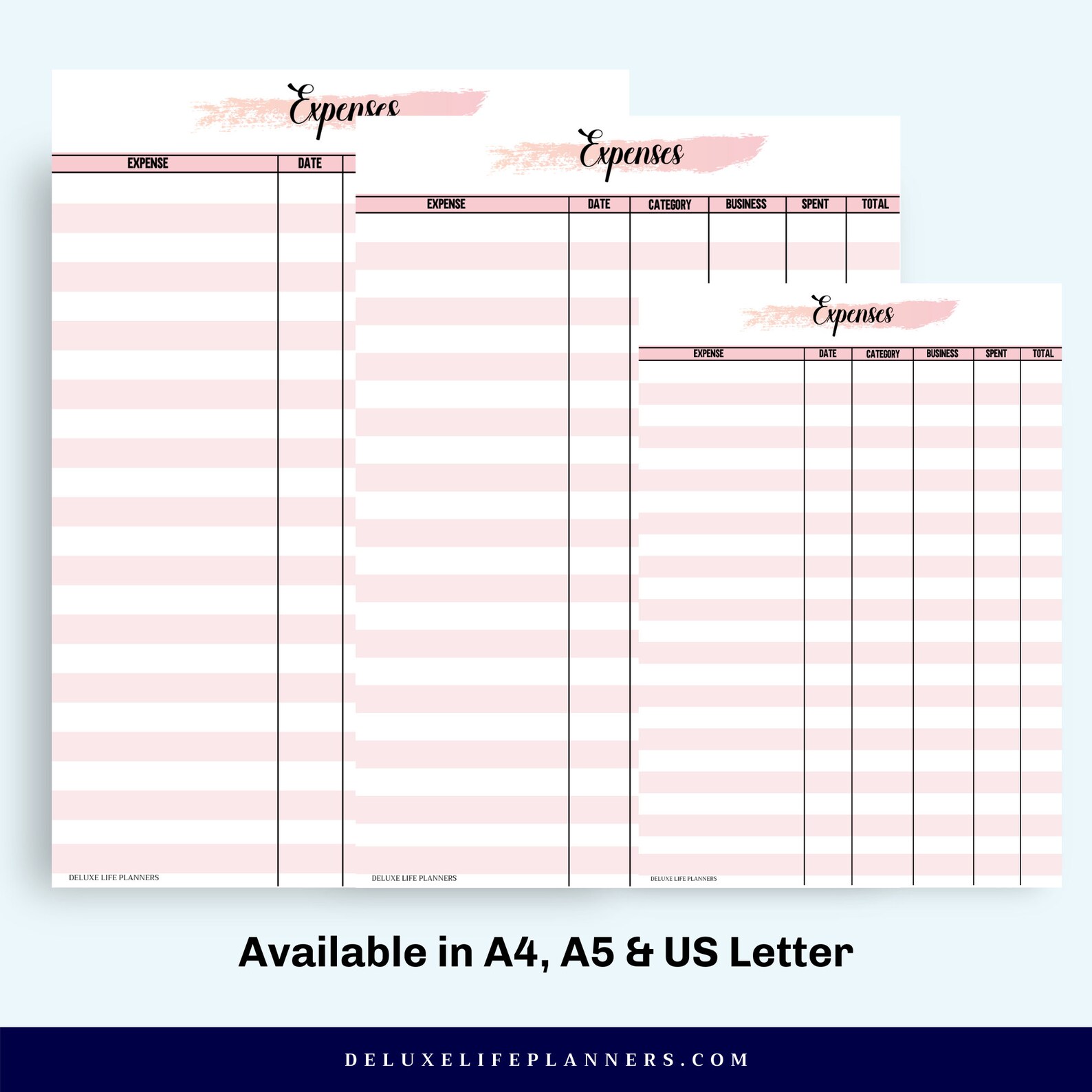 Holiday expense tracker printable - capshery