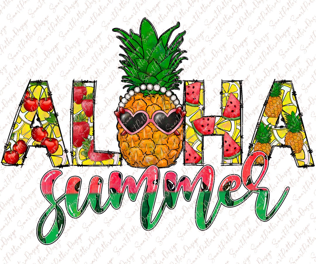 Watermelon Png Aloha Summer Png Aloha Png Summer Fruits - Etsy