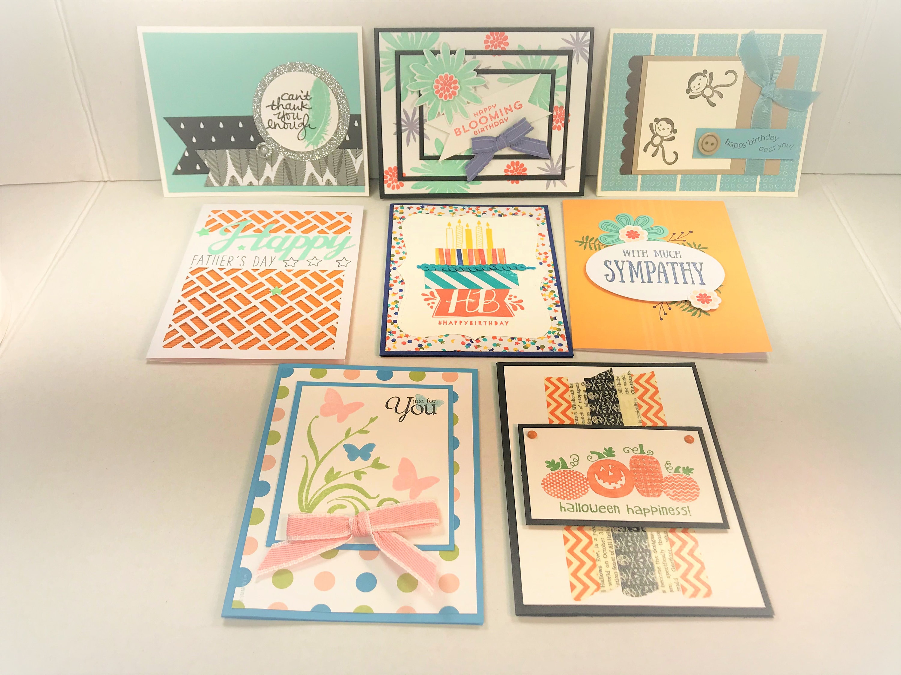 8 Cards-Handmade 3D Greeting Cards Bundle 6 | Etsy