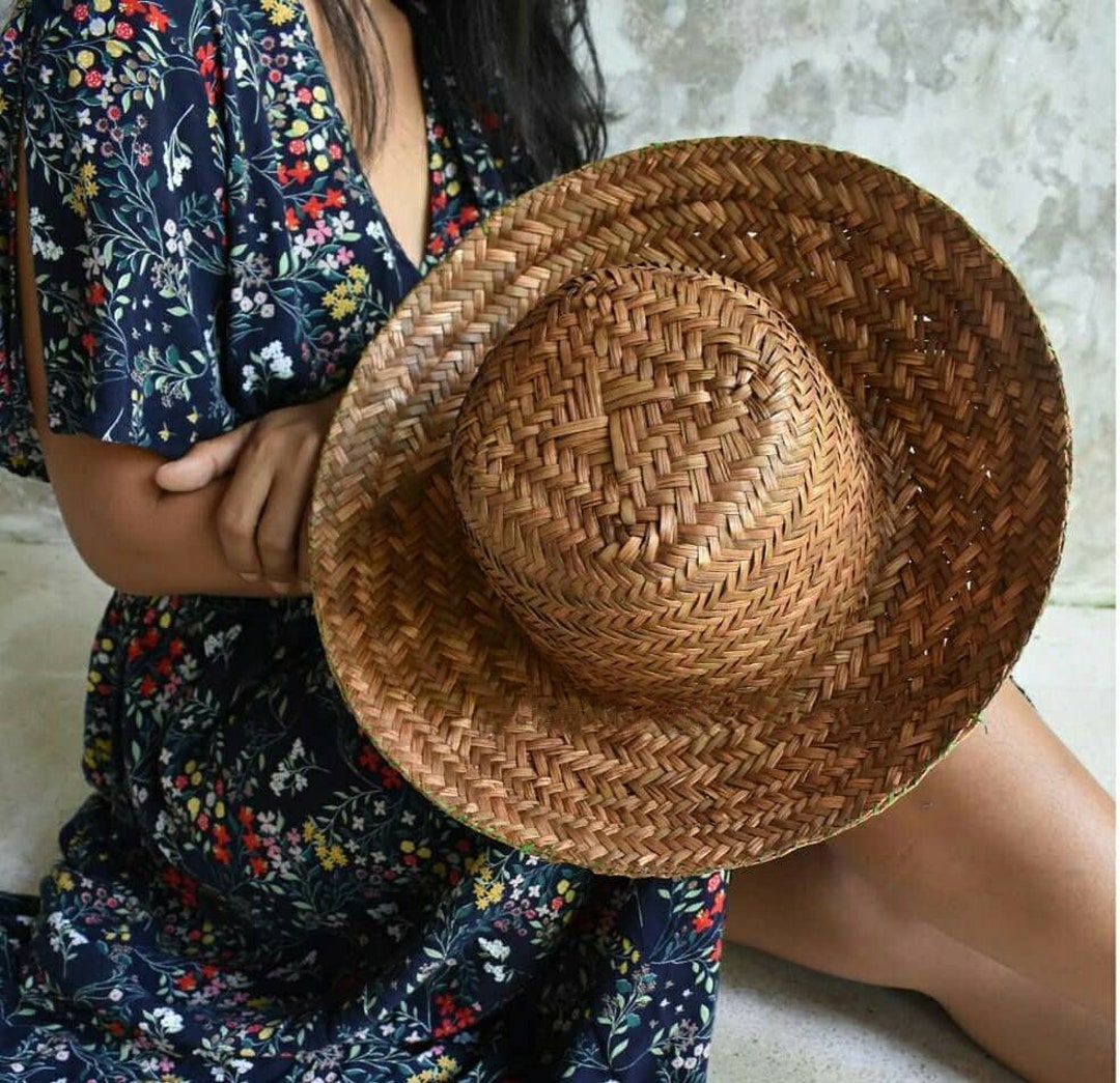 Handwoven Seagrass Bucket Hat: Eco-friendly Boho Sun Hat - Etsy
