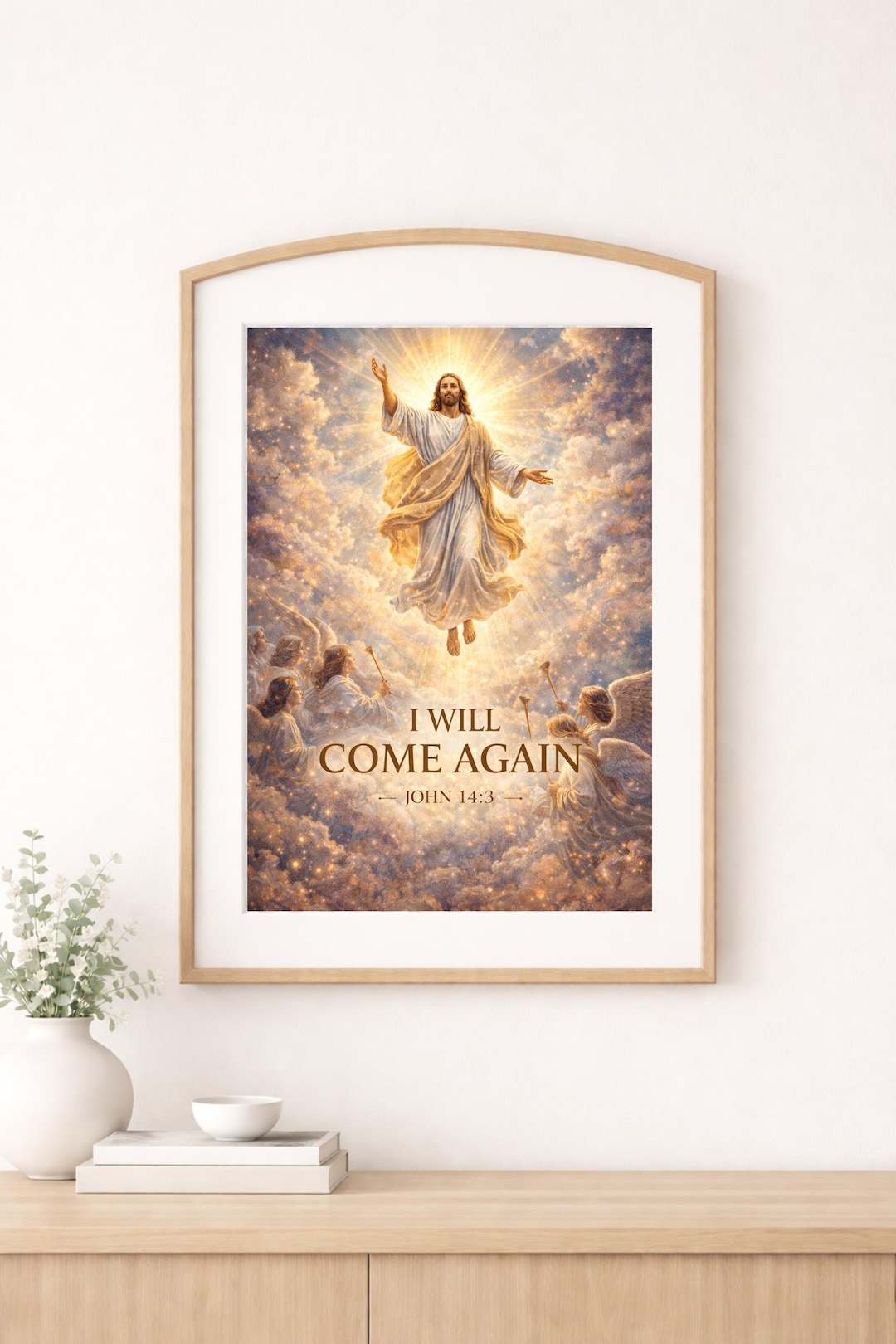 Promise of His Return – I Will Come Again Faith Based Wall Art - Etsy
