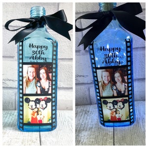 Personalised Photo Bottle, Wedding Gift With Picture, Unique Engagement ...