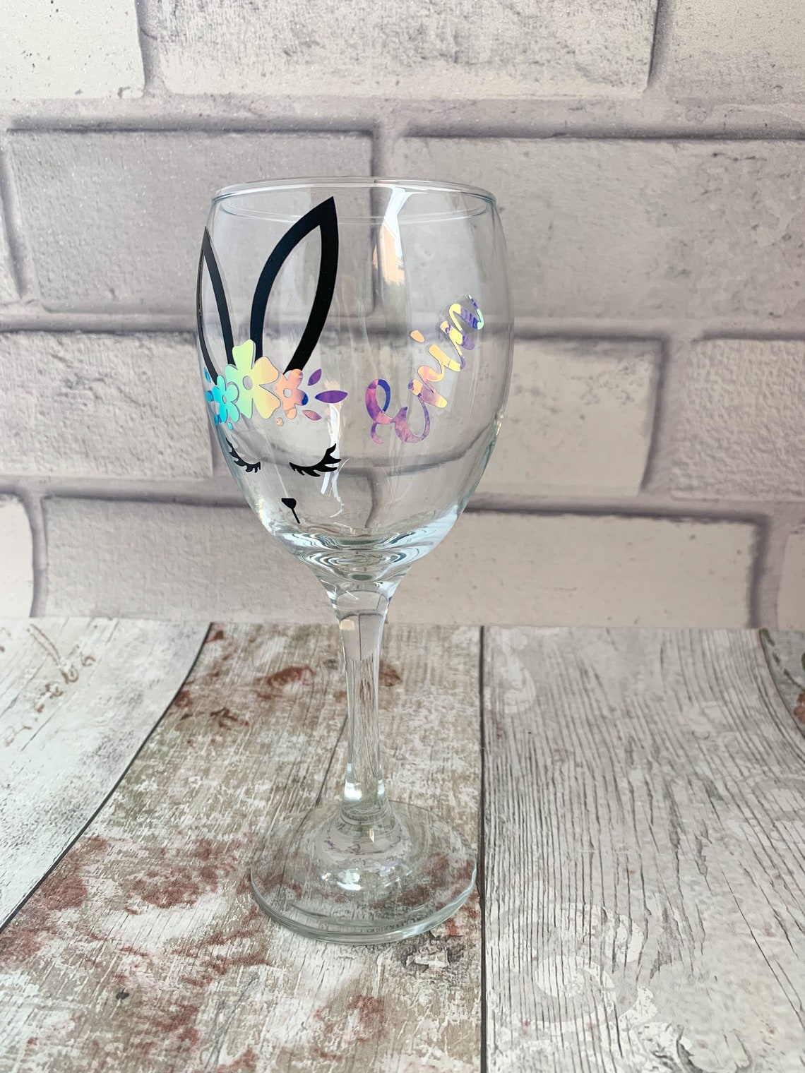 Personalised Rabbit Gifts, Rabbit Wine Glass, Personalised Gin Glasses ...