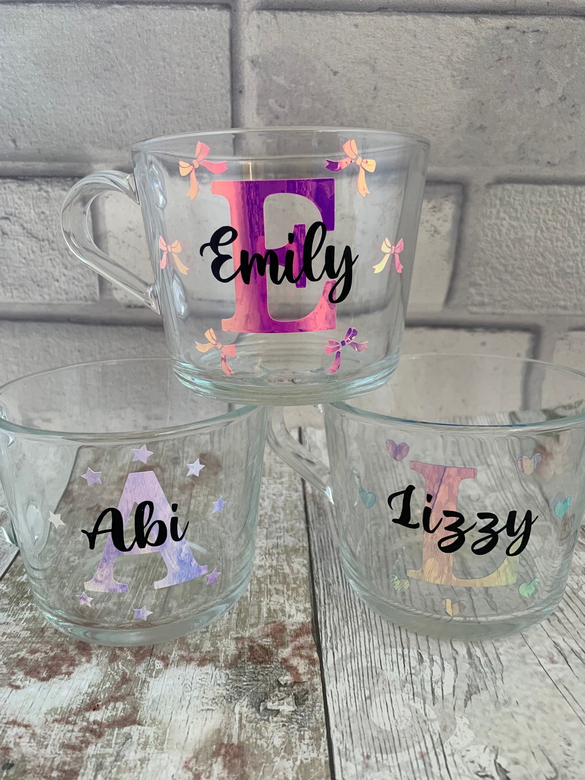 Personalised Coffee Cup, Coffee Mug With Name, Glass Mug With Handle ...