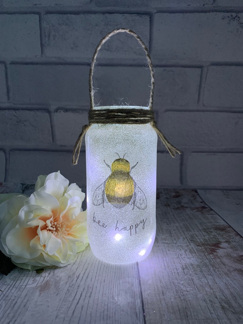 Bee Lantern, Bee Light, Hanging Bee Decoration, Bumble Bee Gifts, Light ...