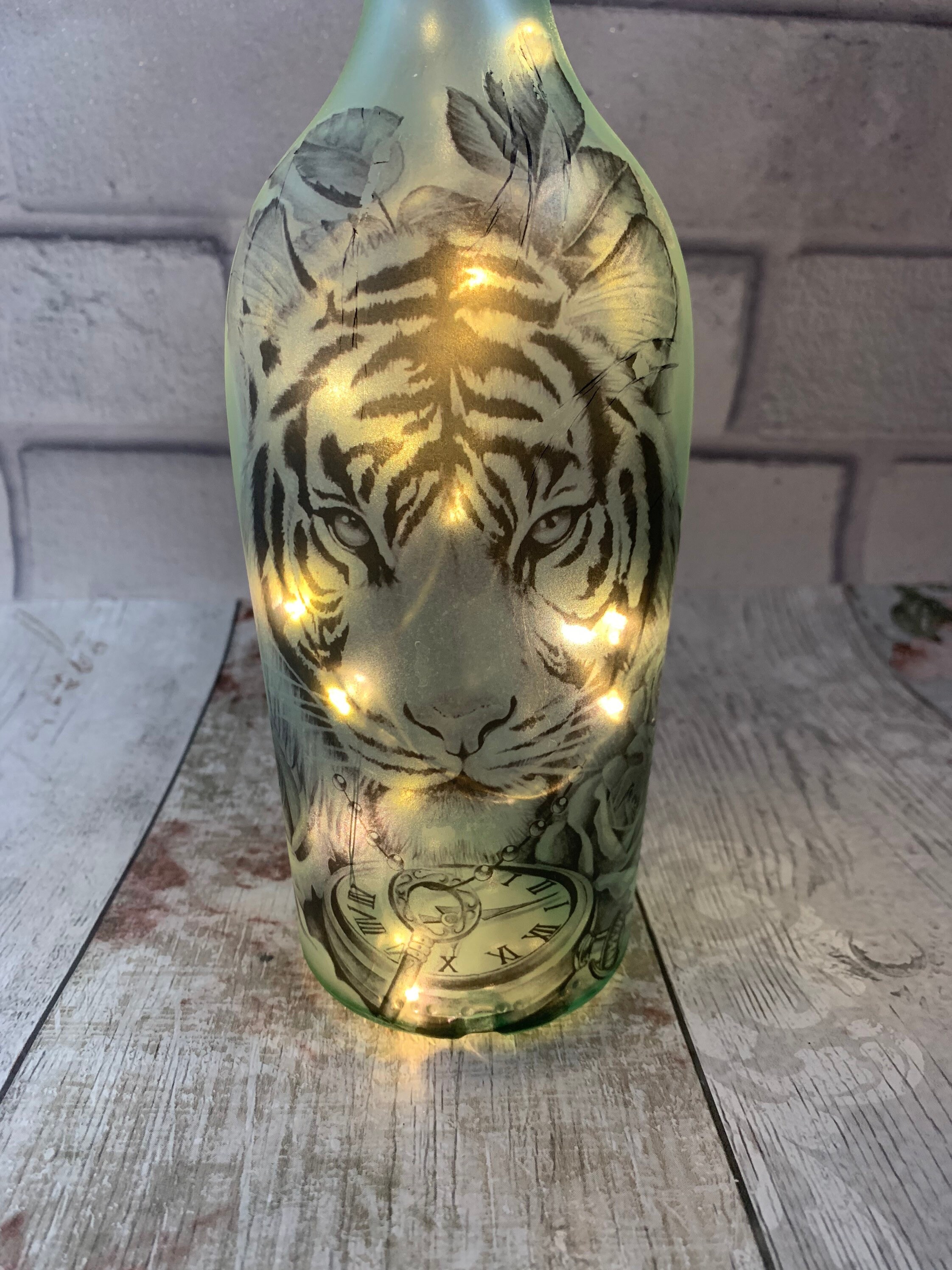 Tiger Light Tiger Lover Tiger Gifts Light up Bottle Tiger - Etsy UK