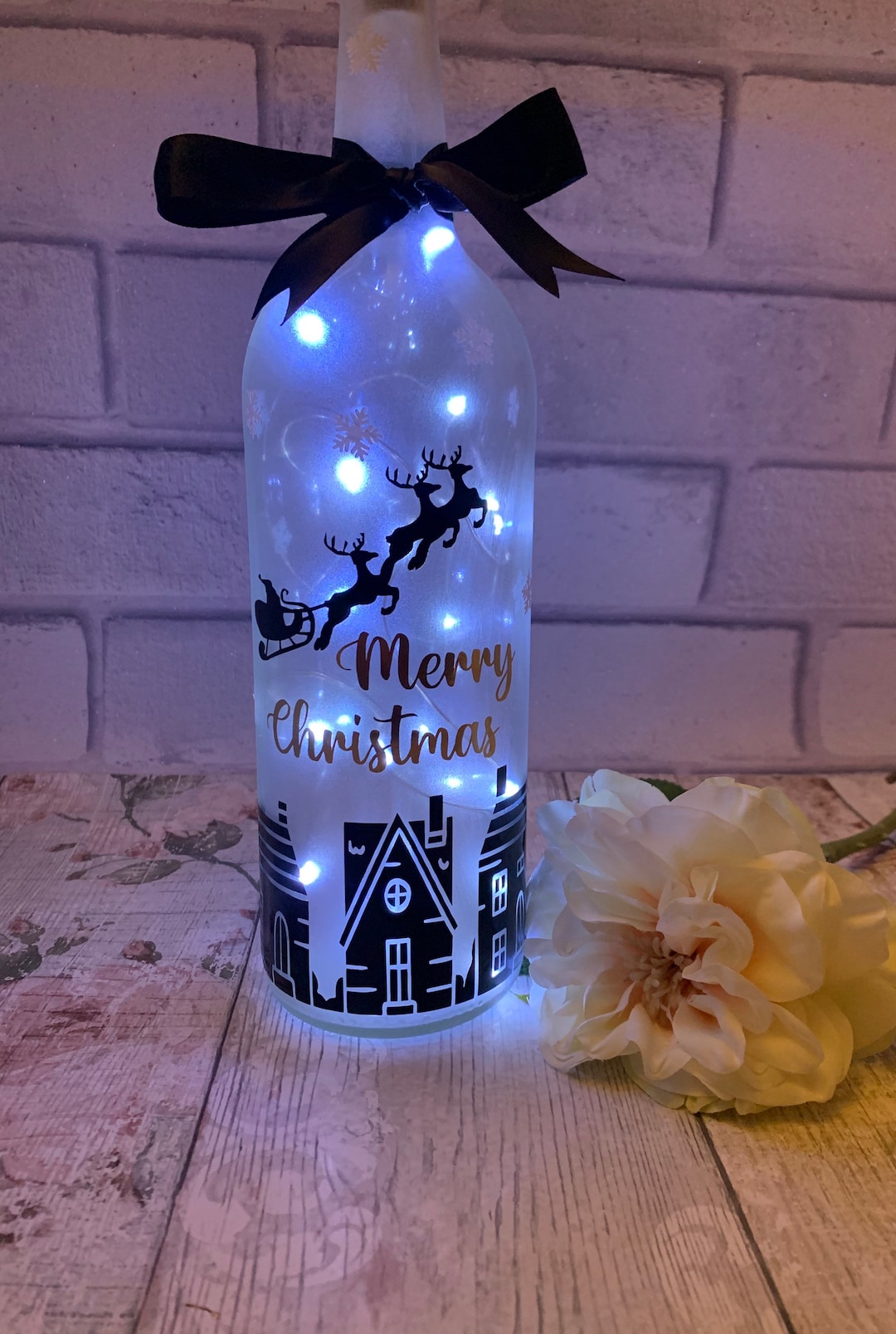 Christmas Light up Bottle, Personalised Christmas Gifts for Her, Wine ...