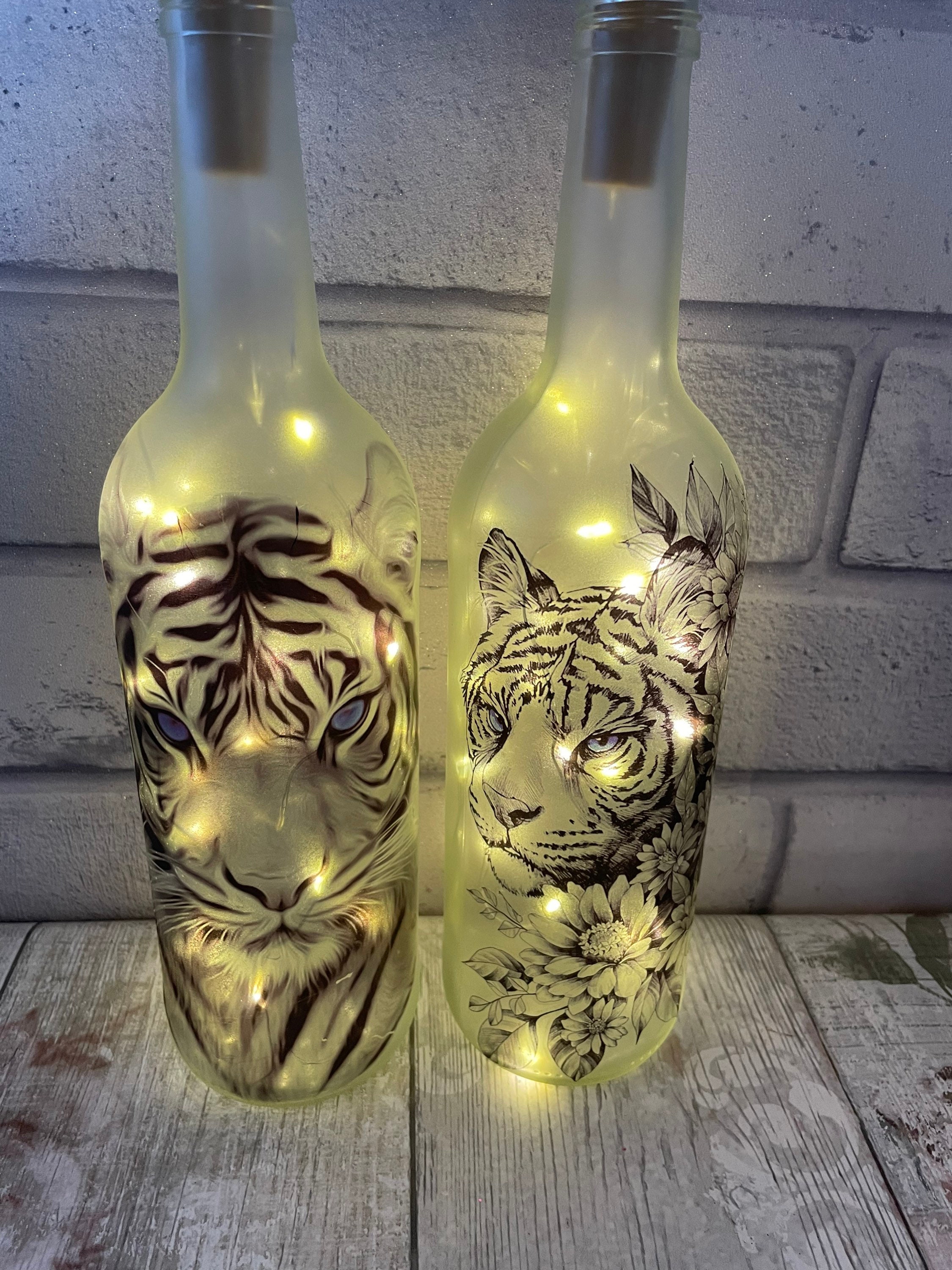 Tiger Light Tiger Lover Tiger Gifts Light up Bottle Tiger - Etsy UK