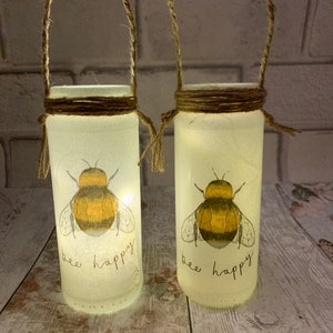Bee Lantern, Bee Light, Hanging Bee Decoration, Bumble Bee Gifts, Light ...