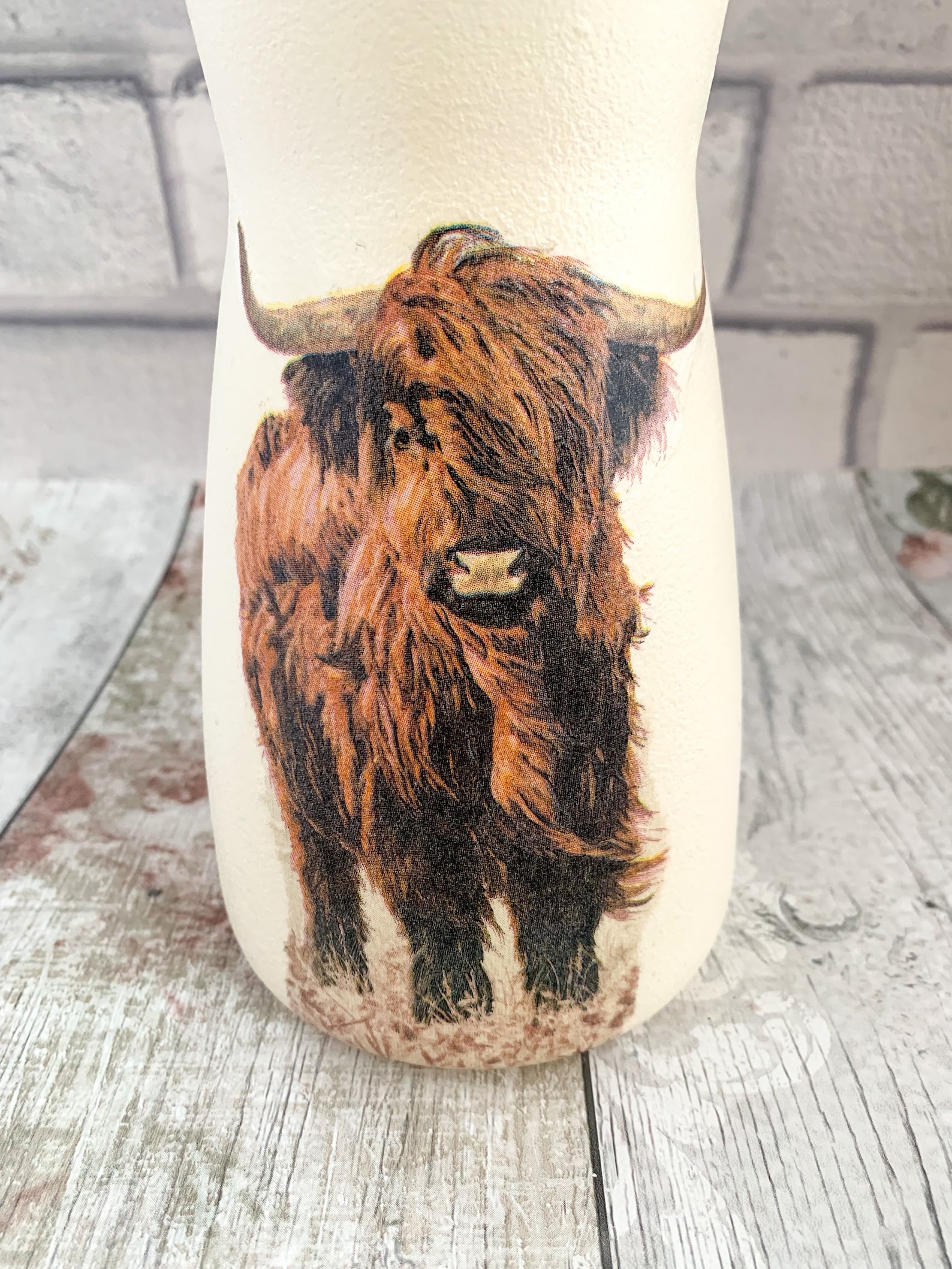 Highland Cow Vase Highland Cow Gifts Highland Cow Home - Etsy