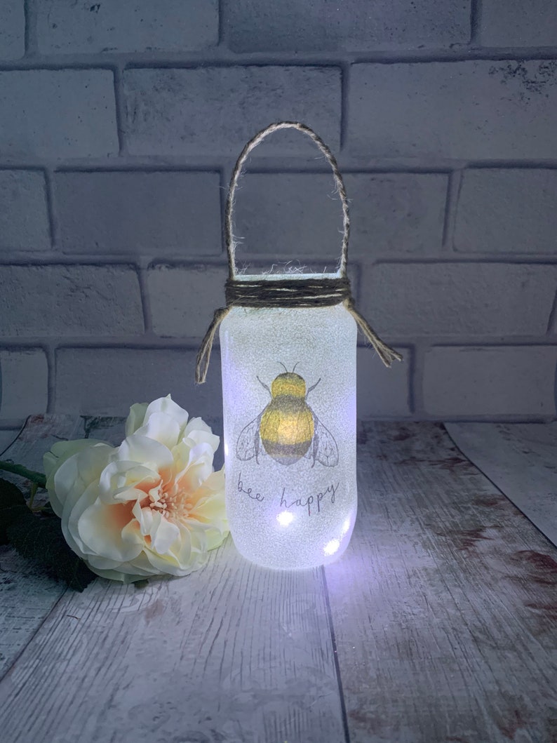 Bee Lantern, Bee Light, Hanging Bee Decoration, Bumble Bee Gifts, Light ...