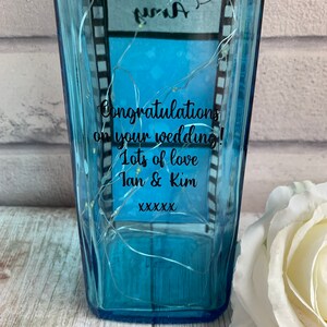 Personalised Photo Bottle, Wedding Gift With Picture, Unique Engagement ...