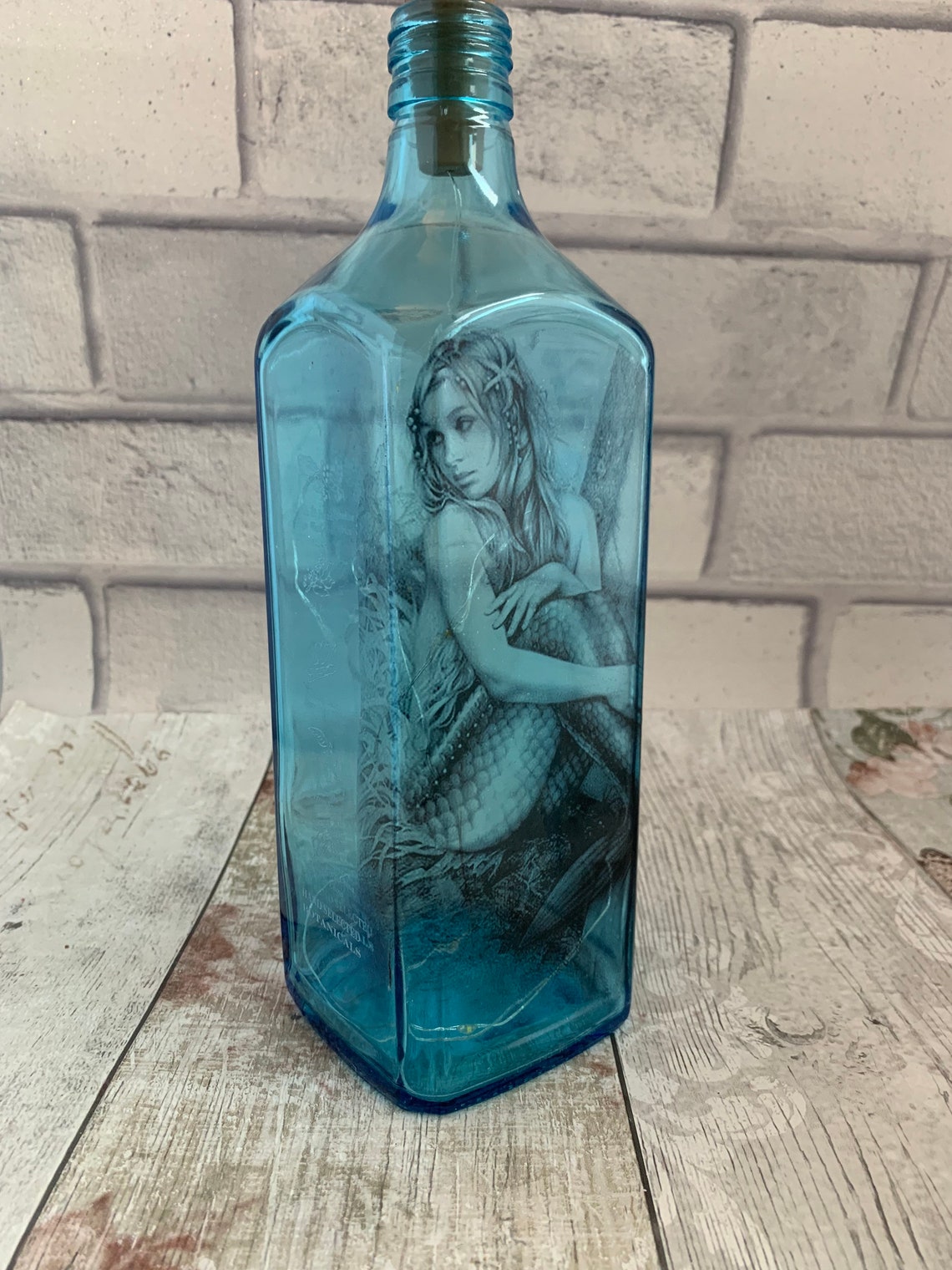 Mermaid Light up Bottle Mermaid Home Decor Mermaid Lamp - Etsy