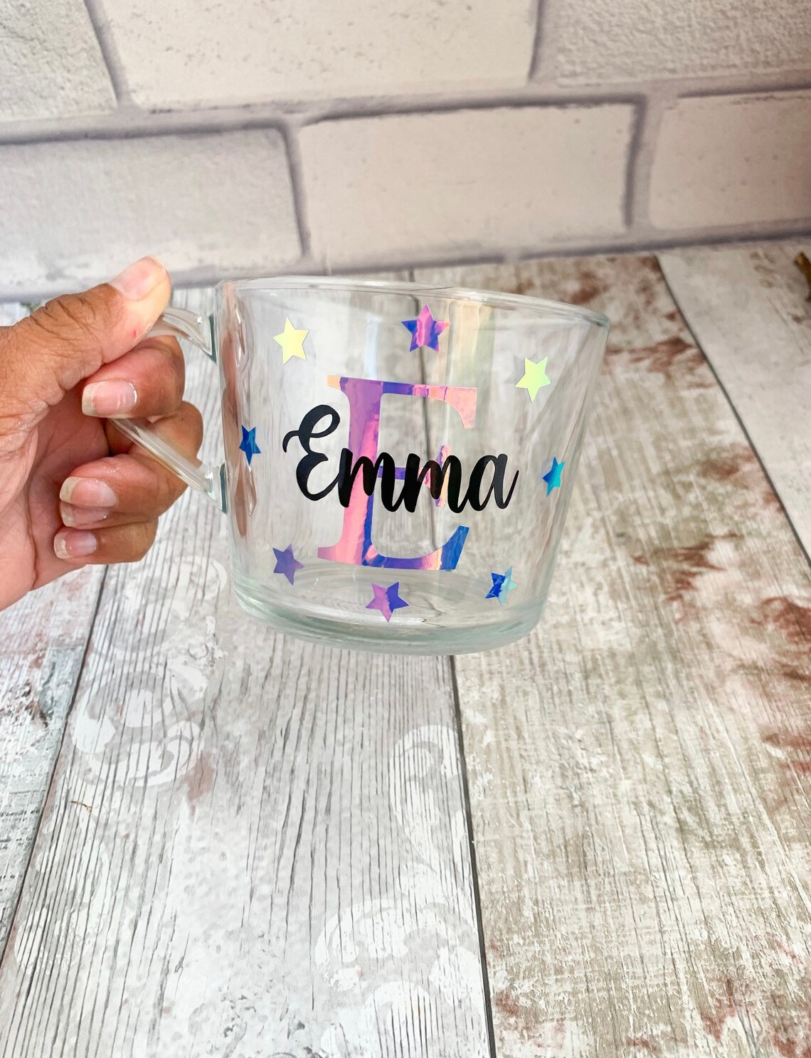 Personalised Coffee Cup, Coffee Mug With Name, Glass Mug With Handle ...