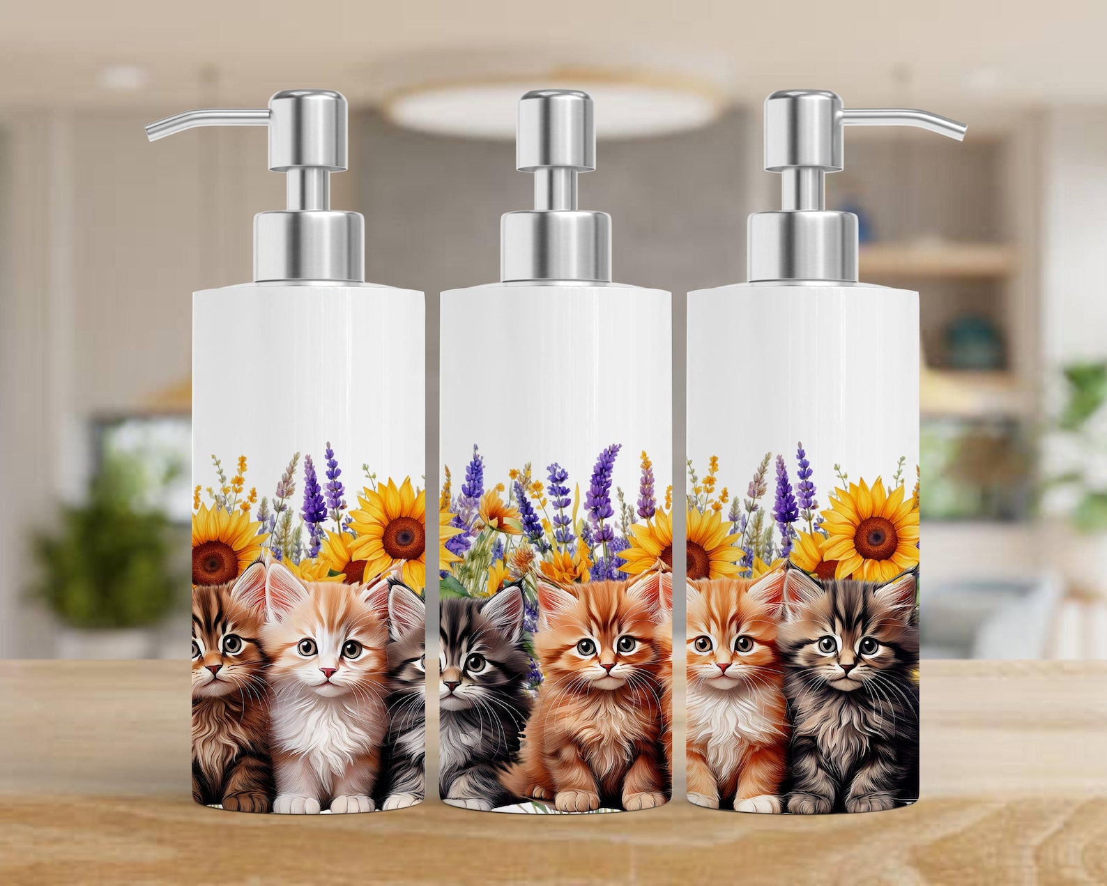 Cat Soap Dispenser Png, Sunflower Kitchen Sink Dispenser, Hand Lotion ...