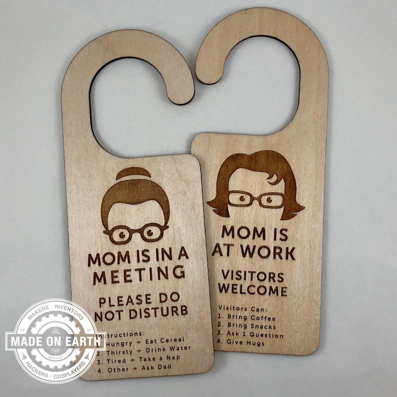 Do Not Disturb | Dad is in A Meeting Door Hanger | WFH | Work From Home ...
