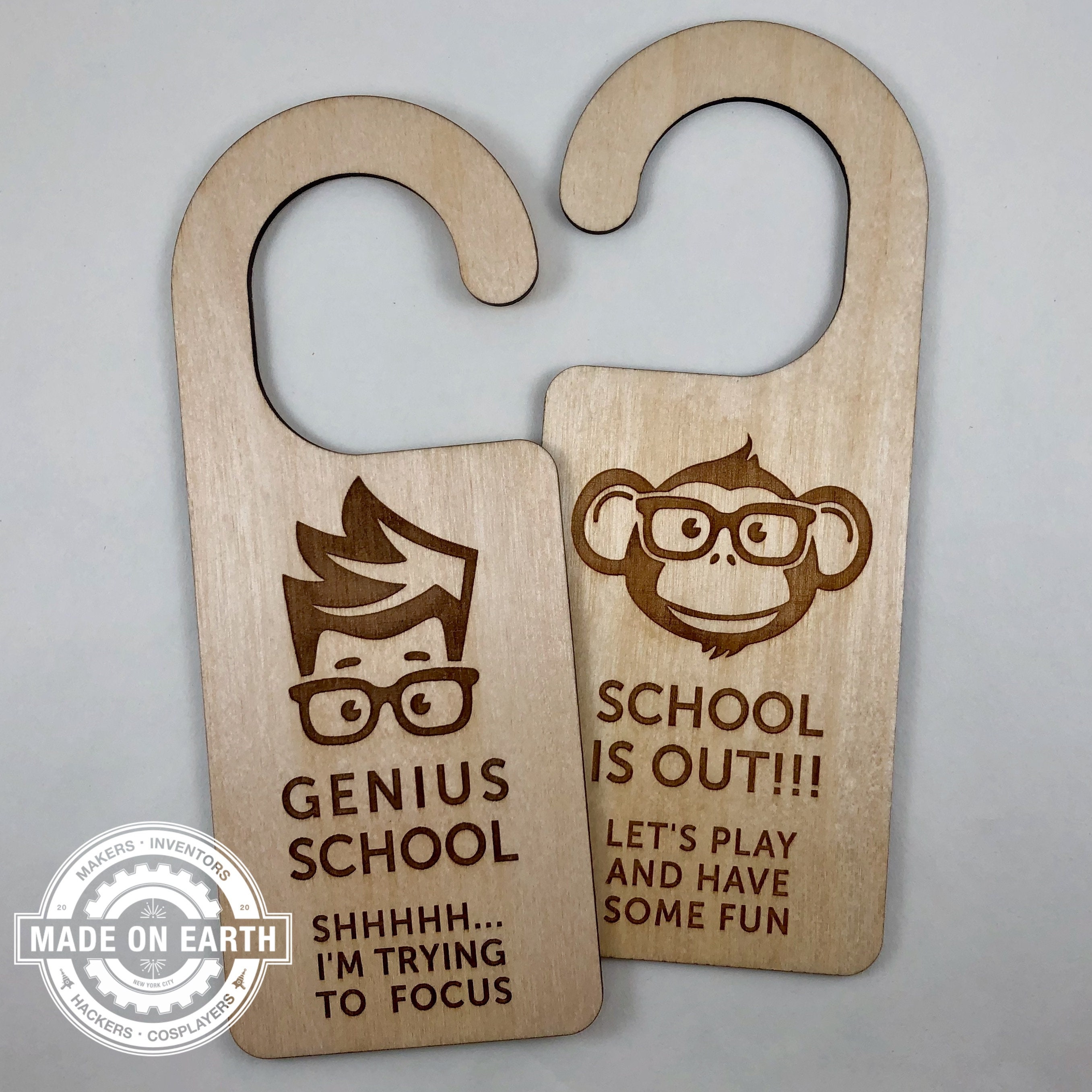 Remote School Door Hanger | Genius School | Home Schooling | Shhh... I ...