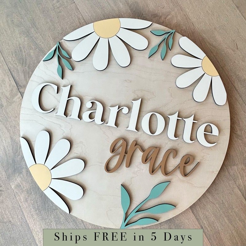White Daisy Signs - Etsy