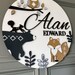 Baby Name Sign Animal Nursery Sign Woodland Theme Nursery - Etsy