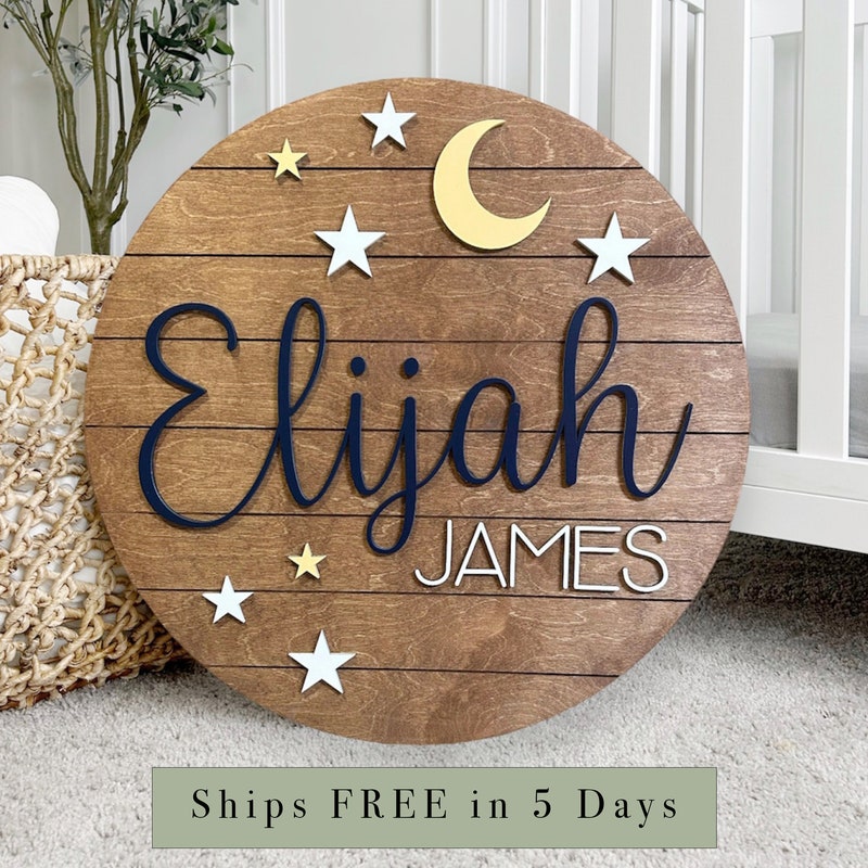 Custom Nursery Sign - Etsy