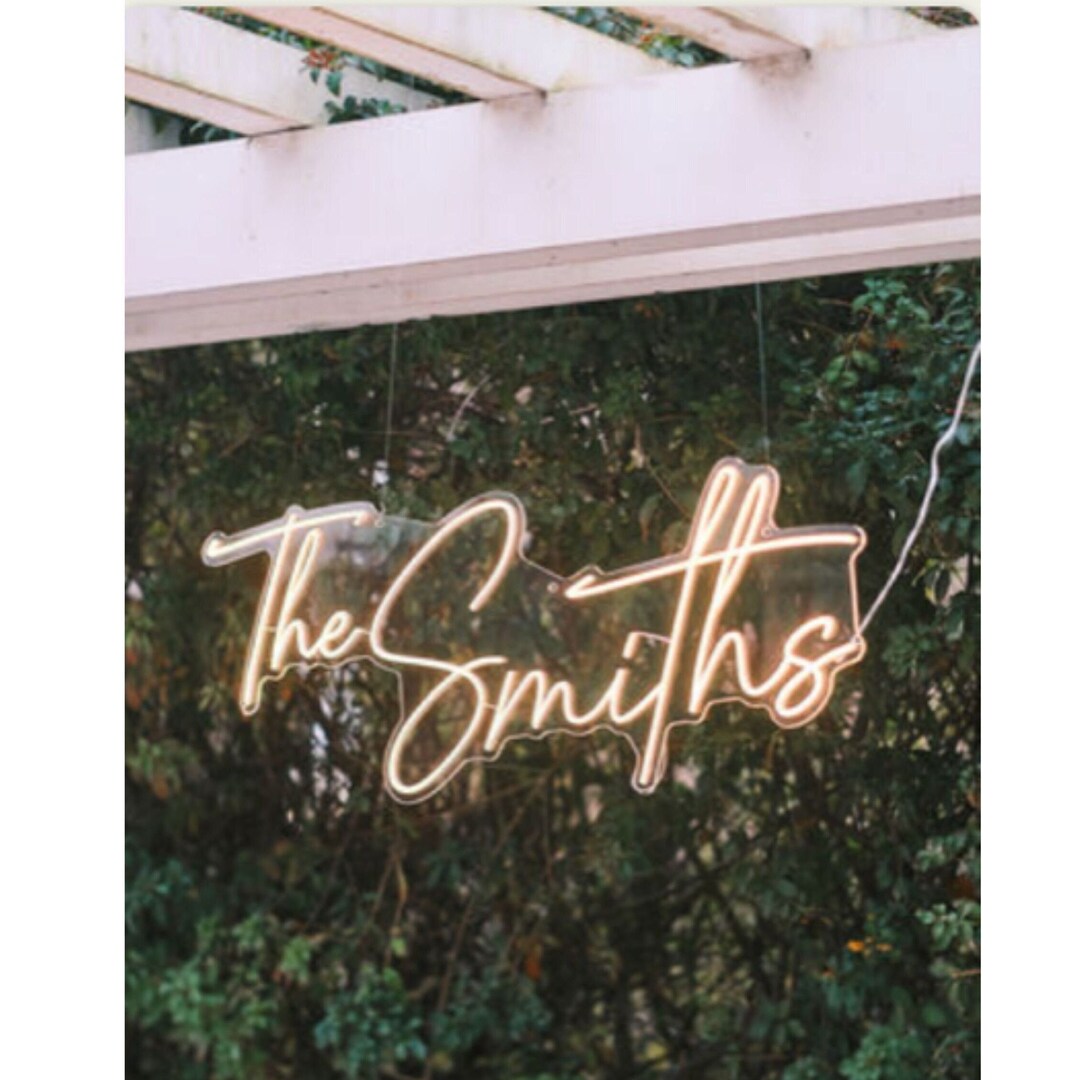 Neon Sign Custom, Engagement Gifts, Wedding Neon Sign, Custom Neon Sign ...