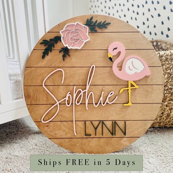 Flamingo Nursery - Etsy