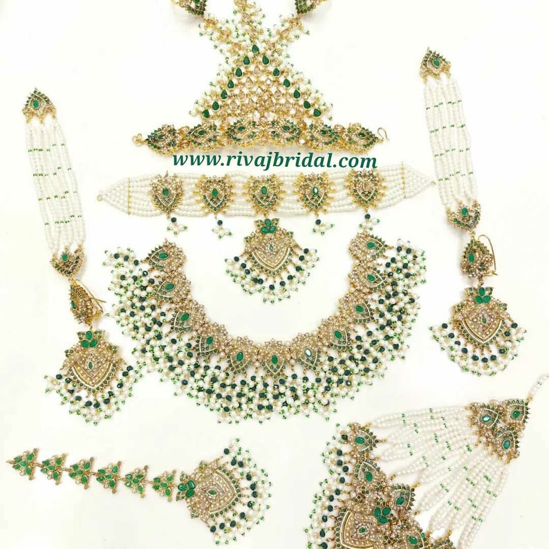 Pakistani Indian Asian Bridal Wedding Jewelry Setd - Etsy
