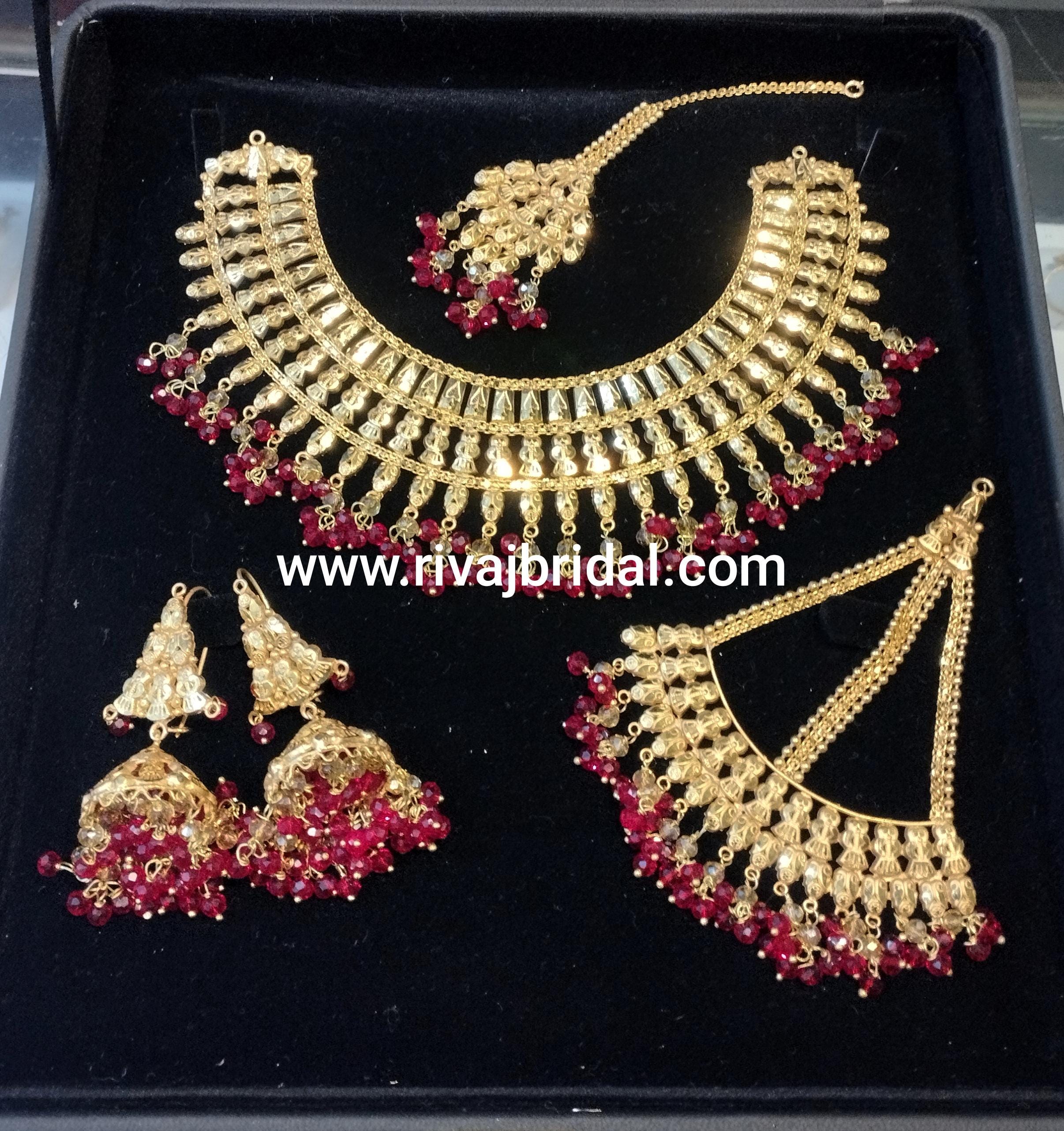 Pakistani Indian Asian Bridal Jewelry Necklace Set - Etsy