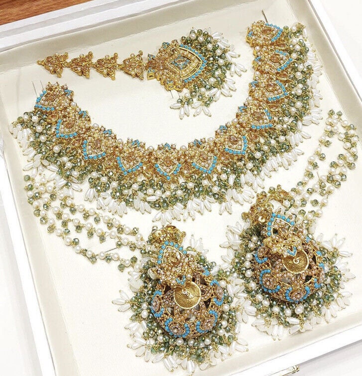 Pakistani Indian Asian Bridal Jewelry Necklaces - Etsy