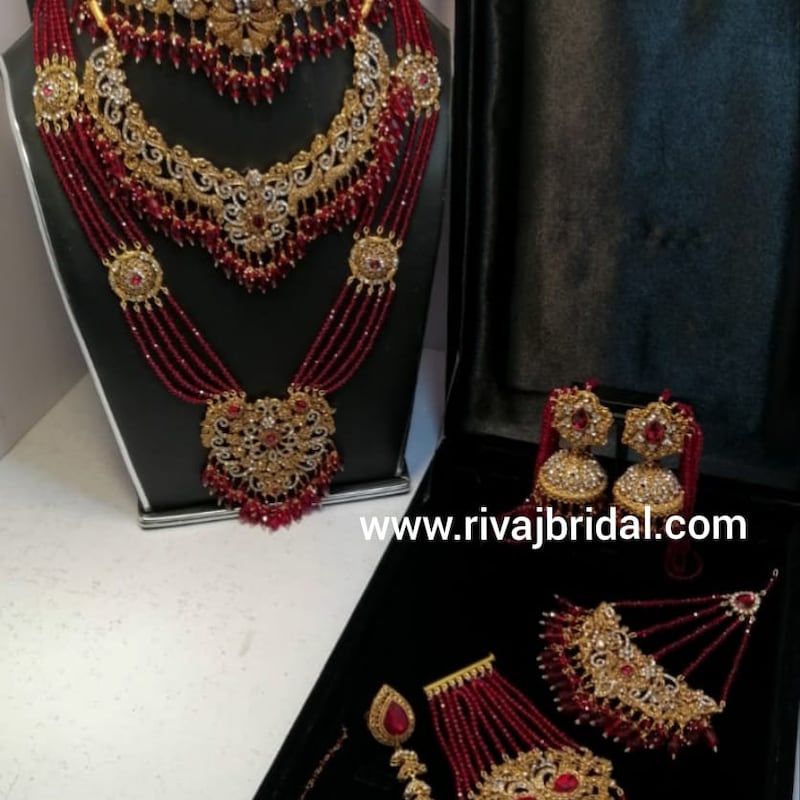 Pakistani Bridal Jewelry Set - Etsy