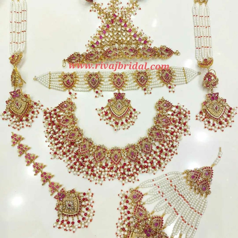 Pakistani Indian Asian Bridal Wedding Jewelry Setd - Etsy