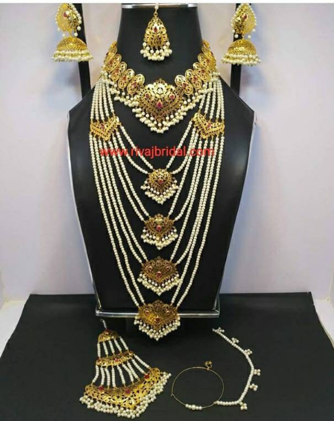Gold Plated High Quality Pakistani Indian Bridal Wedding Jewelry - Etsy