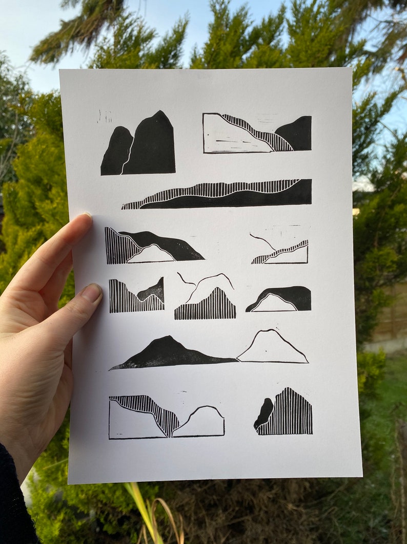 Mountain Scape Print - Etsy
